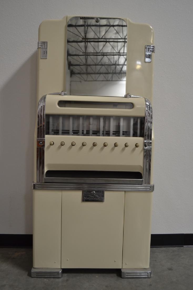 NATIONAL 5, 10 CENT COIN OP. CIGARETTE MACHINE