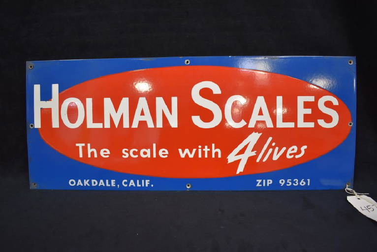 Holman Scales Oakdale California Ssp Sign