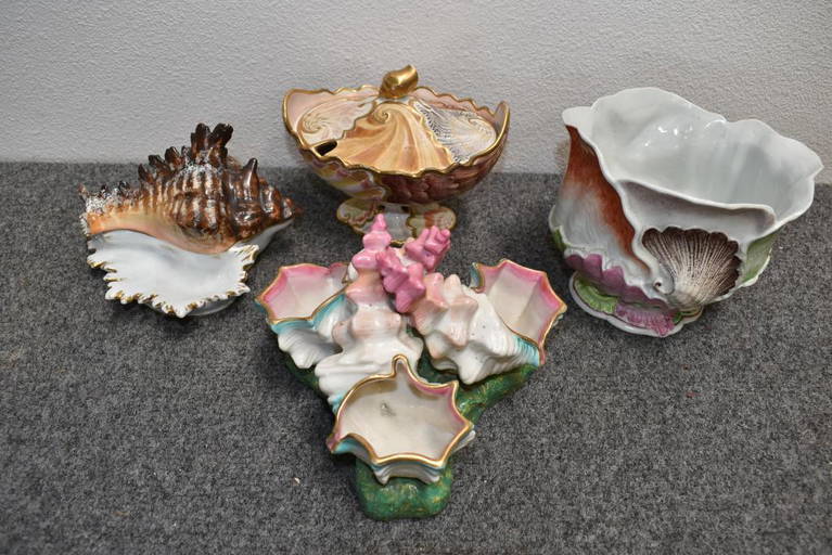 4 PCS SHELL MOTIF PORCELAIN INCL.: INKWELL - May 30, 2020 | Redlands ...