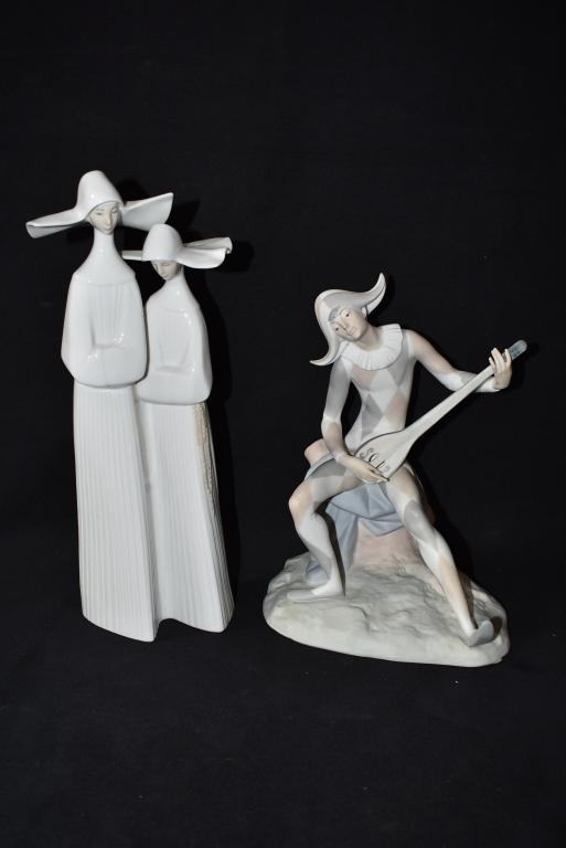 LLADRO DOUBLE NUN FIGURE & JESTER - Jun 27, 2020 | Redlands Antique ...