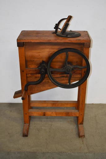 Antique Corn Shucker Iron & Wood