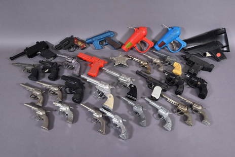 Collection Of Cap Guns And Toy Guns.