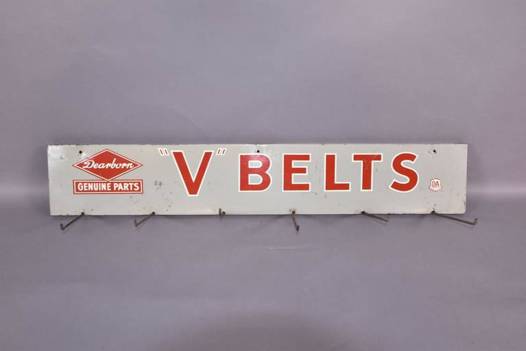 Dearborn Genuine Parts V Belts Tin Hanging Rack