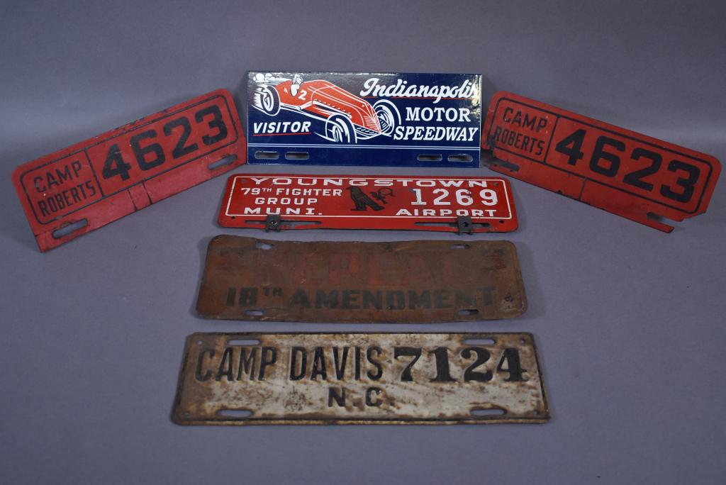 6 License Plate Toppers