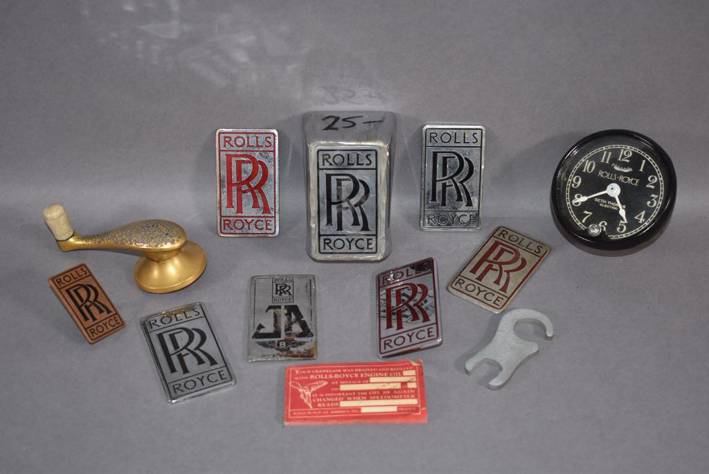 Grouping Of 12 Pcs. Misc. Rolls Royce Parts