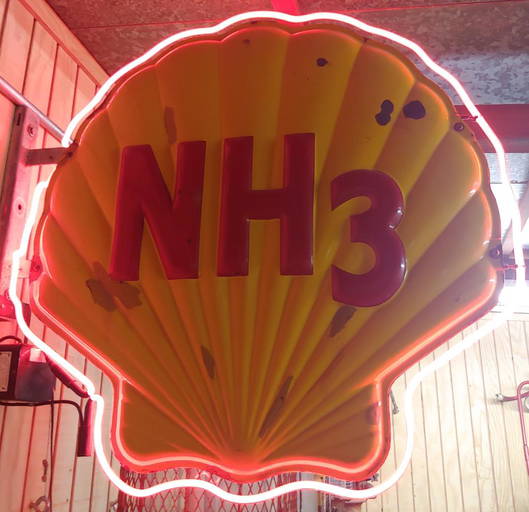 (shell) Nh3 Porcelain Neon Sign