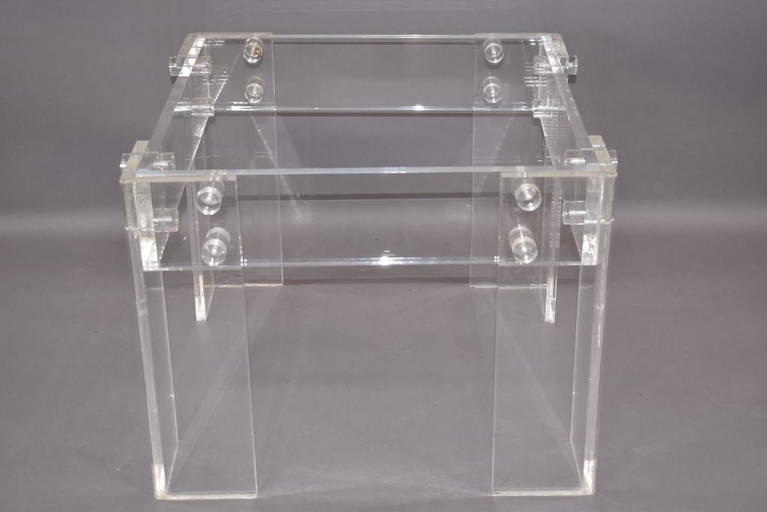 Lucite Table Base (no Glass)