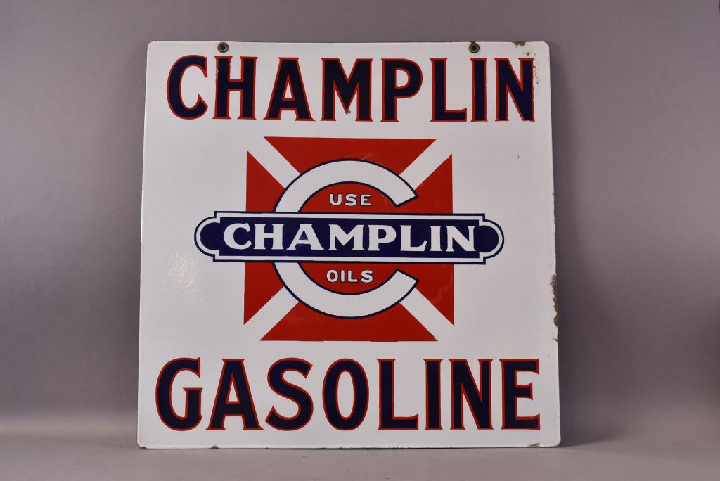 Champlin Gasoline w/ Logo Porcelain Sign (TAC) - Apr 17, 2021 ...