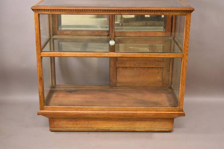 Am. Oak 2 Tier Candy Store Display Case