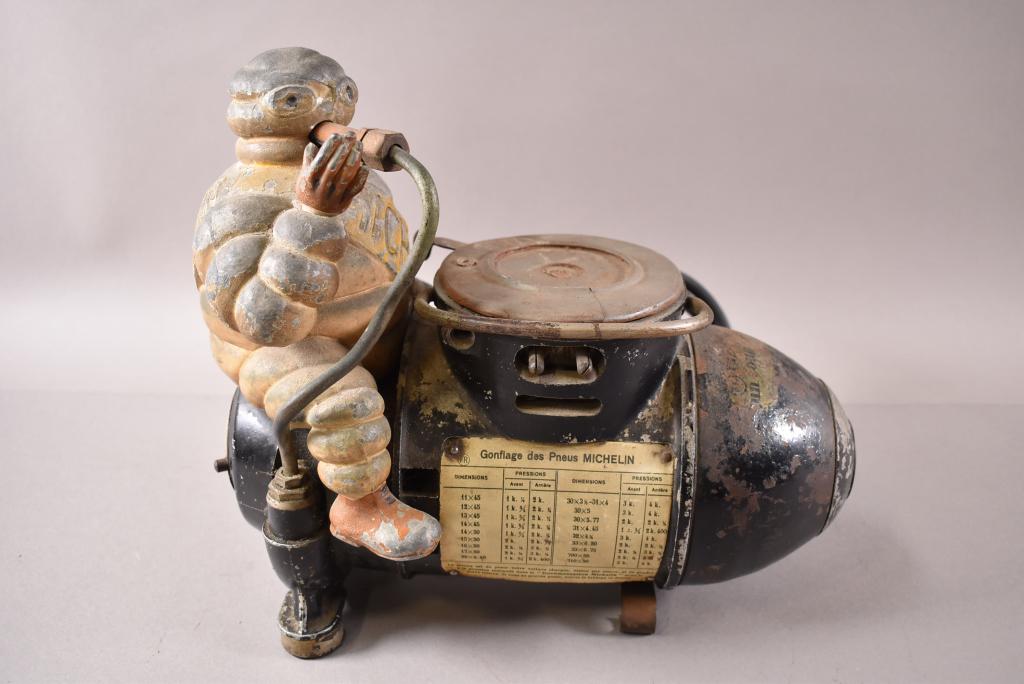 1920's Michelin Man Bibendum Air Compressor