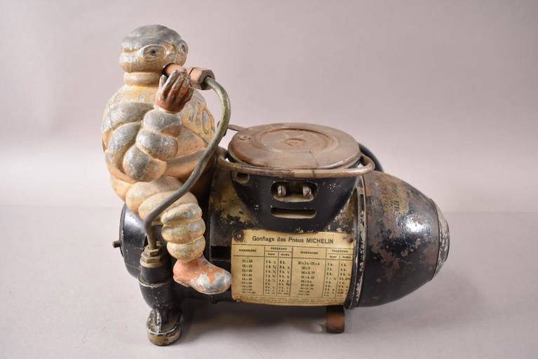 1920's Michelin Man Bibendum Air Compressor