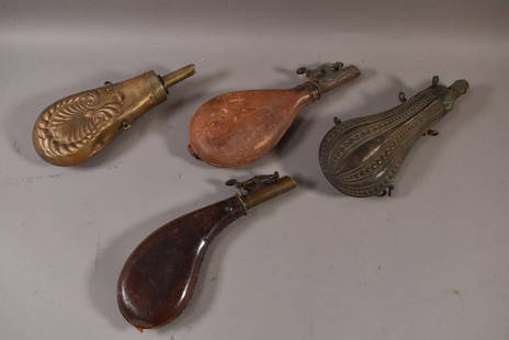 Metal Powder Flask Marked "lyman"