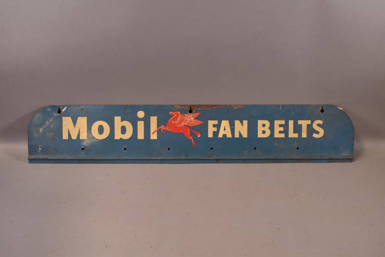 MOBIL FAN BELT RACK TOPPER - Jul 31, 2021 | Redlands Antique Auction in CA