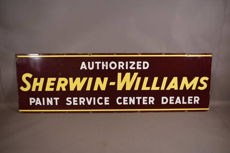 LARGE SHERWIN WILLIAMS DEALER PORCELAIN SIGN - Nov 13, 2021 | Redlands ...