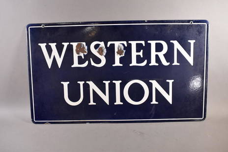 Dsp Western Union Oval Sign