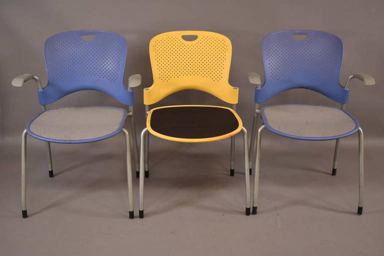 3 Herman Miller Caper Chairs