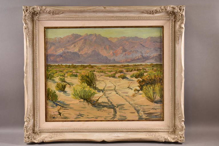 James Merriam Desert Scene Oil Painting