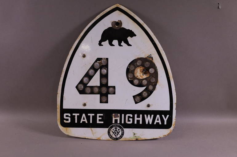 CALIFORNIA STATE HIGHWAY 49 SSP SHIELD SIGN - Feb 20, 2022 | Redlands ...