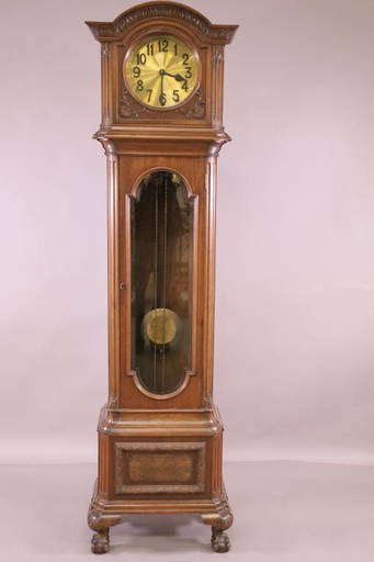 German 2 Weight Grandfather Clock