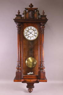 Victorian German Regulator Wall Clock