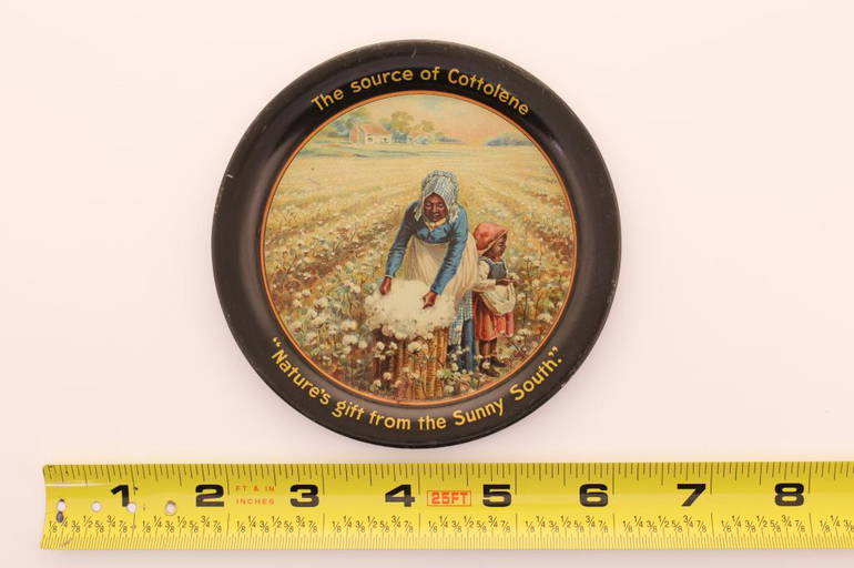 The Source Of Cottolene Tin Tip Tray