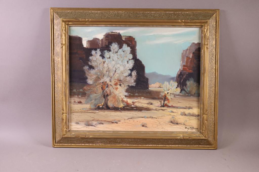 ROY ROPP DESERT PAINTING (#0151) on May 21, 2022 | Redlands Antique ... ROY ROPP DESERT PAINTING (#0151) on May 21, 2022 | Redlands Antique ...