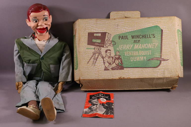 Jerry Mahoney Ventriloquist Dummy In Box