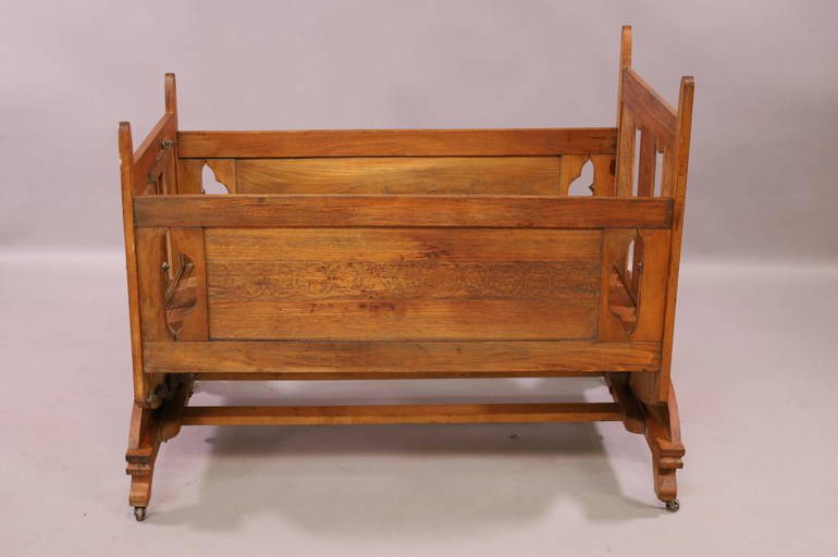 VICTORIAN ROCKING CRADLE (#0276) on Jun 11, 2022 | Redlands Antique ...