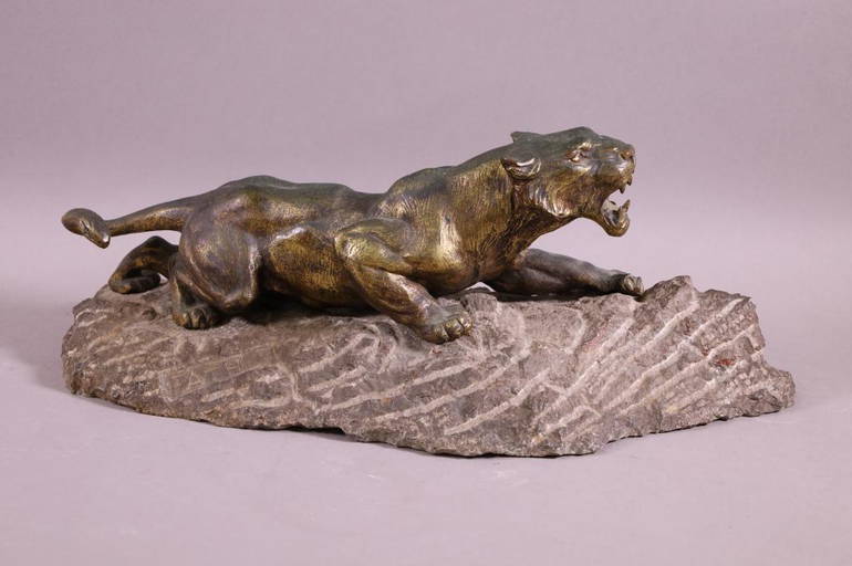 RICHARD FATH BRONZE LIONESS (#0061) on Jul 09, 2022 | Redlands Antique ...