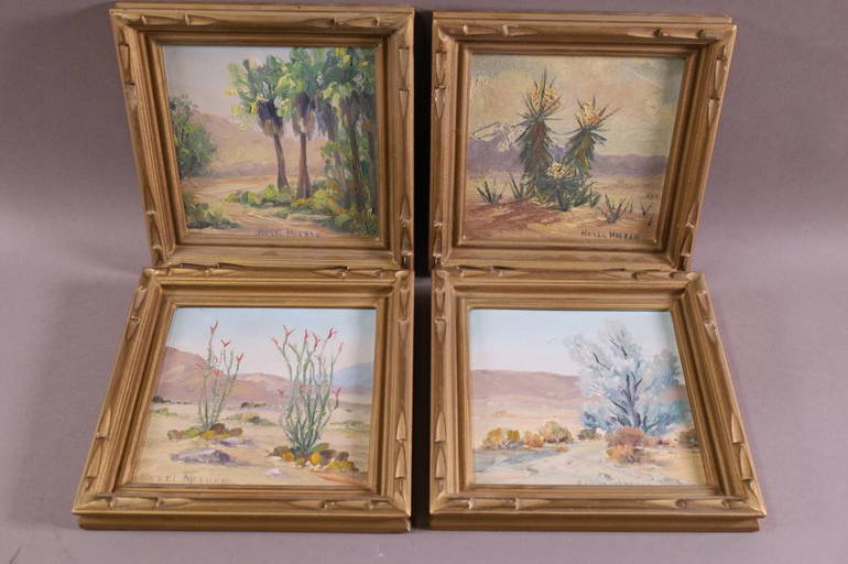 4 HAZEL MEEHAN SMALL DESERT SCENE PAINTINGS - Jul 30, 2022 | Redlands ...