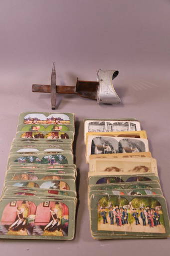 Stereoptic Viewer With Approx 70 Cards