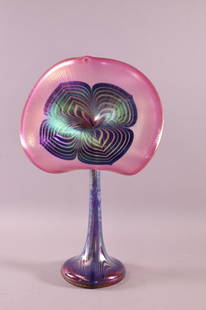 Stuart Abelman Art Glass Vase