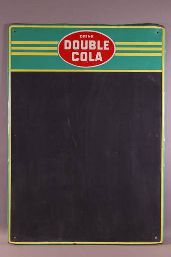 DRINK DOUBLE COLA METAL MENU SIGN - Sep 17, 2022 | Redlands Antique ...
