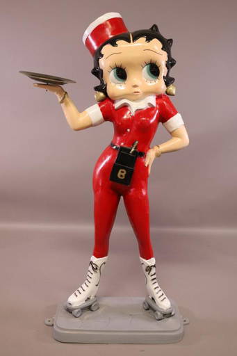 BETTY BOOP CAST ALUMINUM CAR HOP STATUE (#0281) on Sep 17, 2022 ...