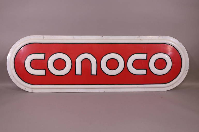 Conoco Molded Plastic Sign Insert