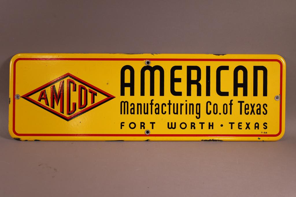 Amcot Porcelain Sign