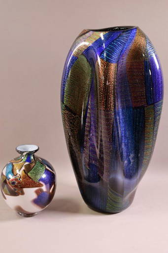 Two Pieces Of Signed Art Glass