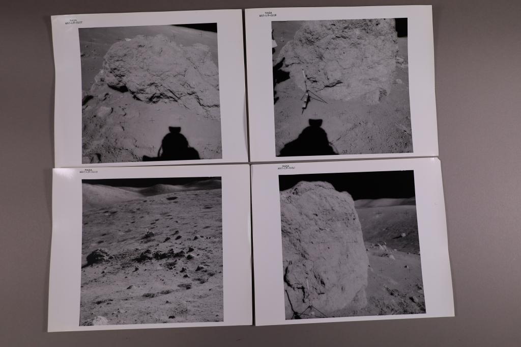 (apollo 17) 4 Photos Of The Surface Of The Moon