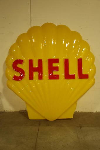 LARGE PLASTIC SHELL GAS SIGN (#0336) on Jan 14, 2023 | Redlands Antique ...