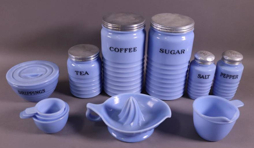 Collection Of Fire King Azurite