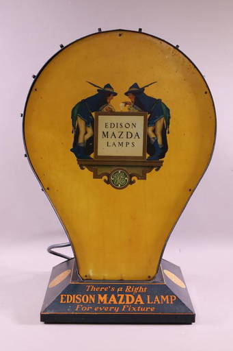 EDISON MAZDA LAMP DISPLAY WITH PARRISH ART (#0059) on Feb 25, 2023 ...