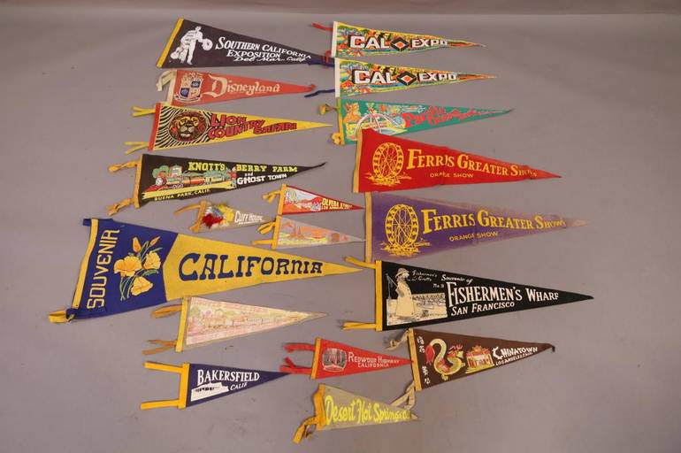 COLLECTION OF CALIFORNIA PENNANTS (#0297) on Feb 25, 2023 | Redlands ...