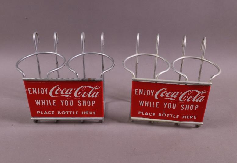 2 Coca Cola Cart Bottle Holders
