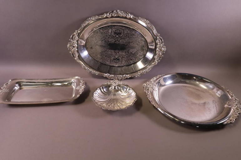 Four Pieces Of Wallace Baroque Silverplate