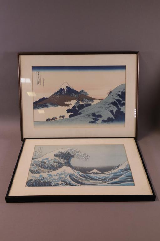 Two Japanese Block Prints Auction