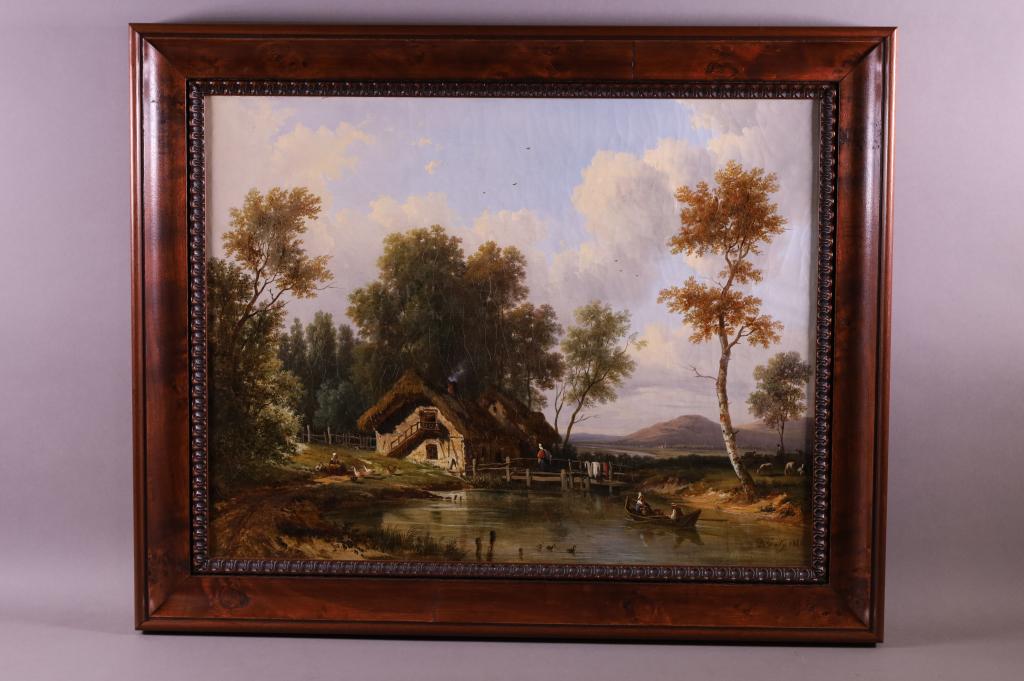 Antique European Landscape Painting Auction
