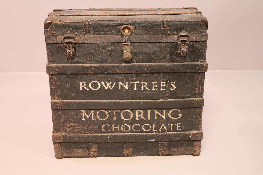 Rare Antique Motoring Chocolate Car Trunk Auction