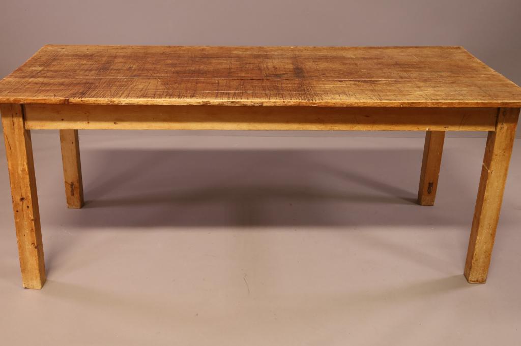 Primitive Harvest Table Auction