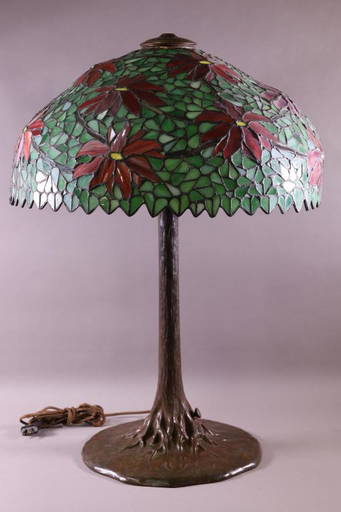Buffalo Metal Works Leaded Glass Table Lamp