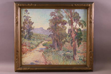 Painting, Charles Fries, Wooded Landscape